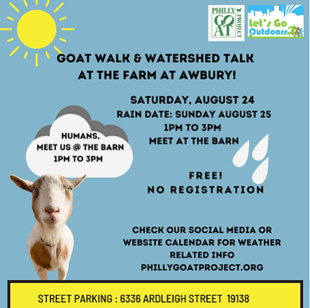 Watershed Goat Walk - Awbury Arboretum | Philadelphia, PA
